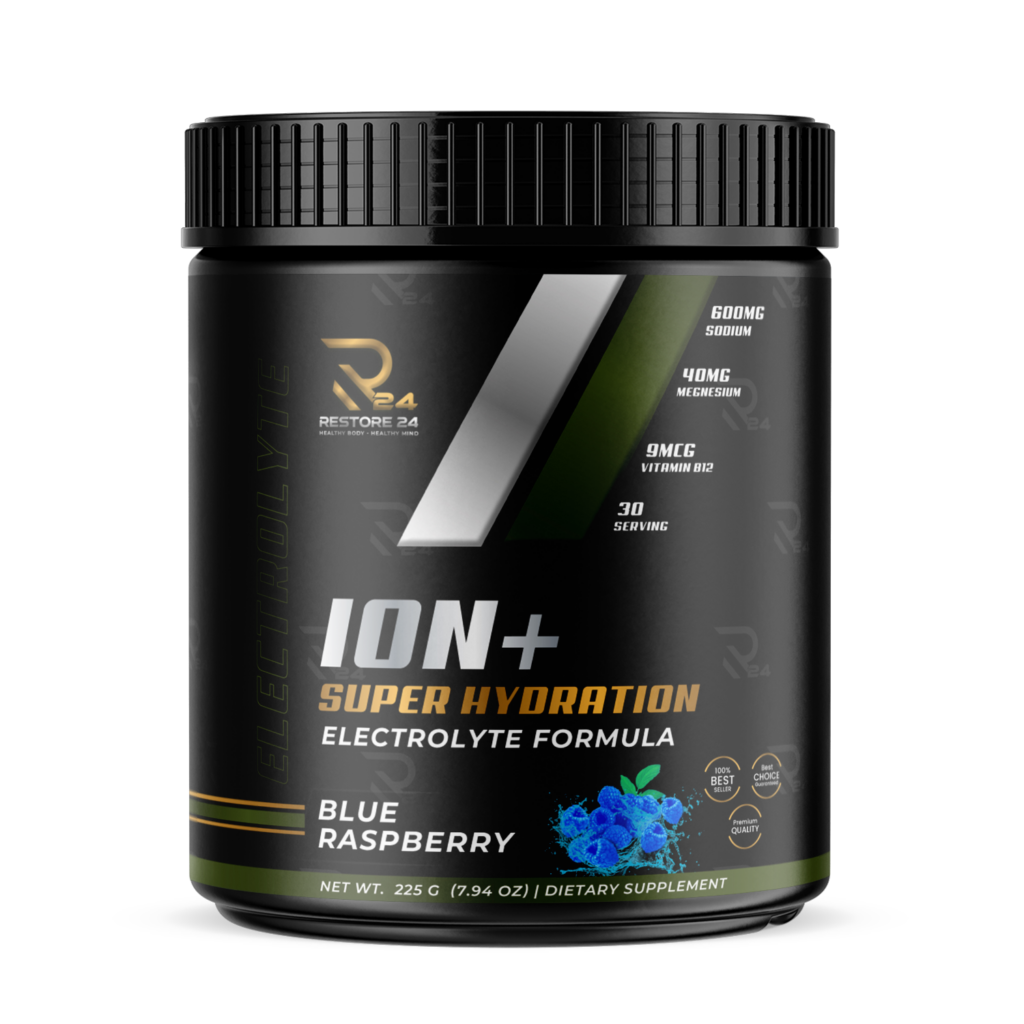 ION+ SUPER HYDRATION - Electrolyte Formula - Restore 24 Nutrition